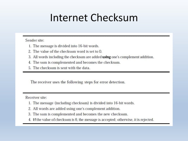 Error Detection And Correction Concepts In Data Communication And