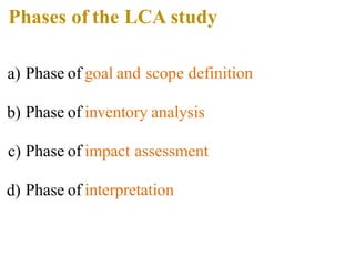 Life Cycle Assessment | PPT
