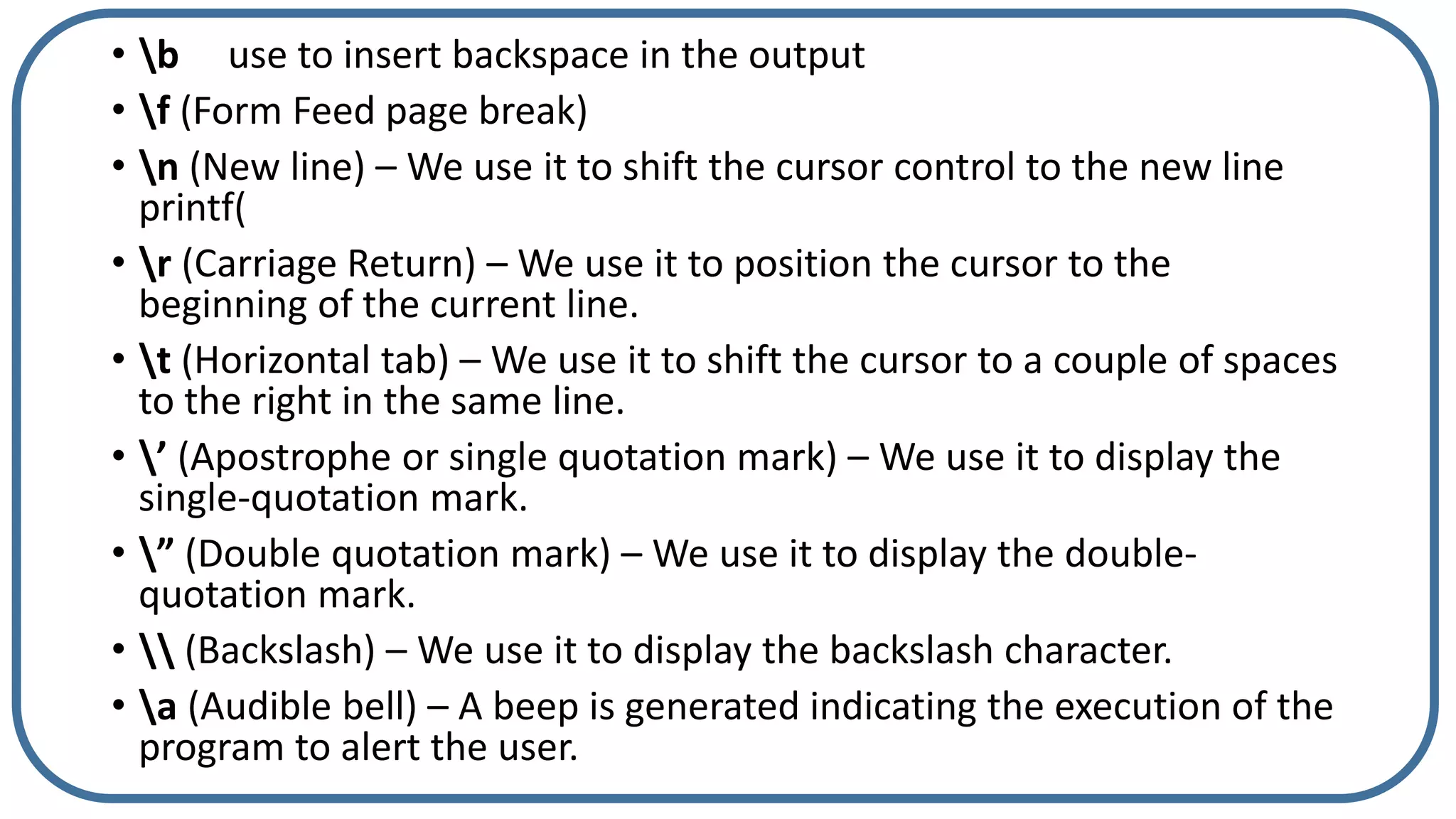 Input And Output In C Language Pptx Programming Languages Computing