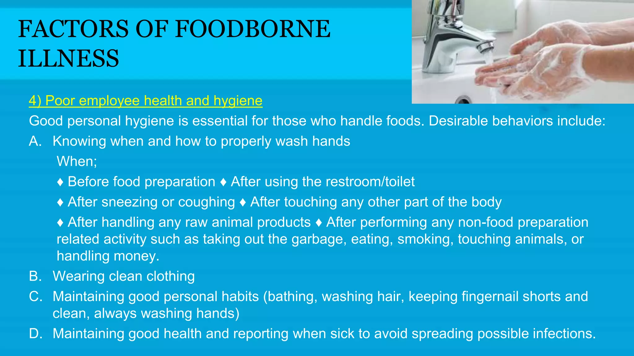 FOOD PRODUCTION AND SANITATION | PPTX