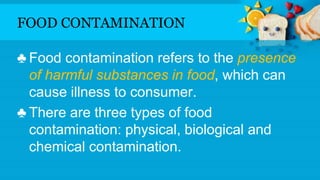 FOOD PRODUCTION AND SANITATION | PPTX
