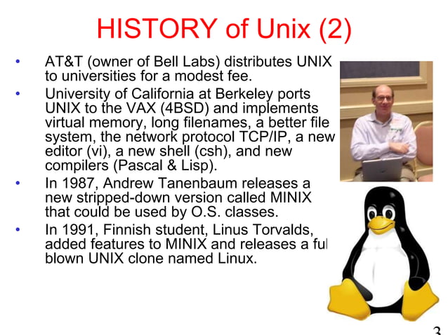 Case Study 1: Linux | PPT | Operating Systems | Computer Software and ...