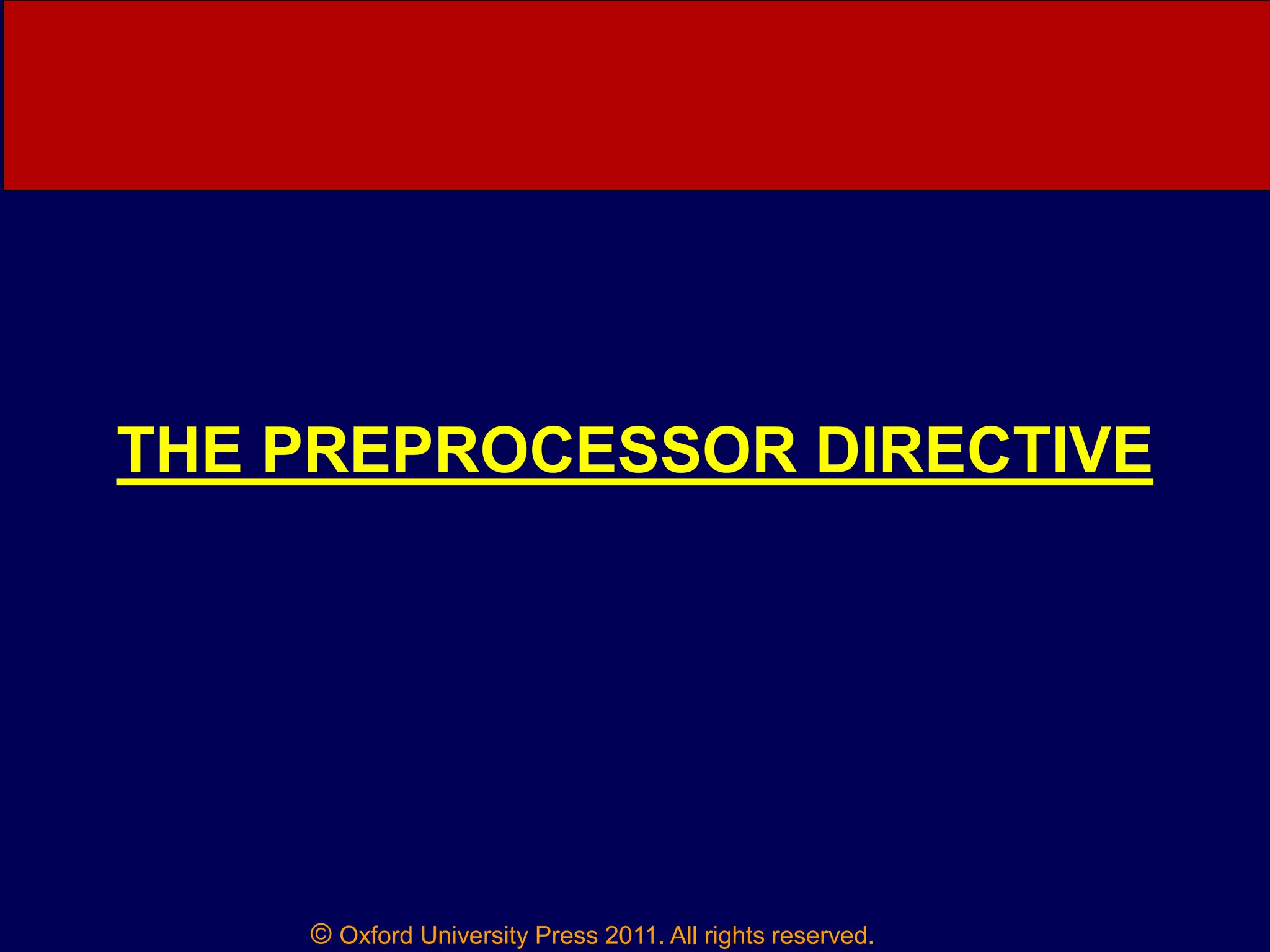 PreProcessorDirective.ppt PreProcessorDirective.ppt