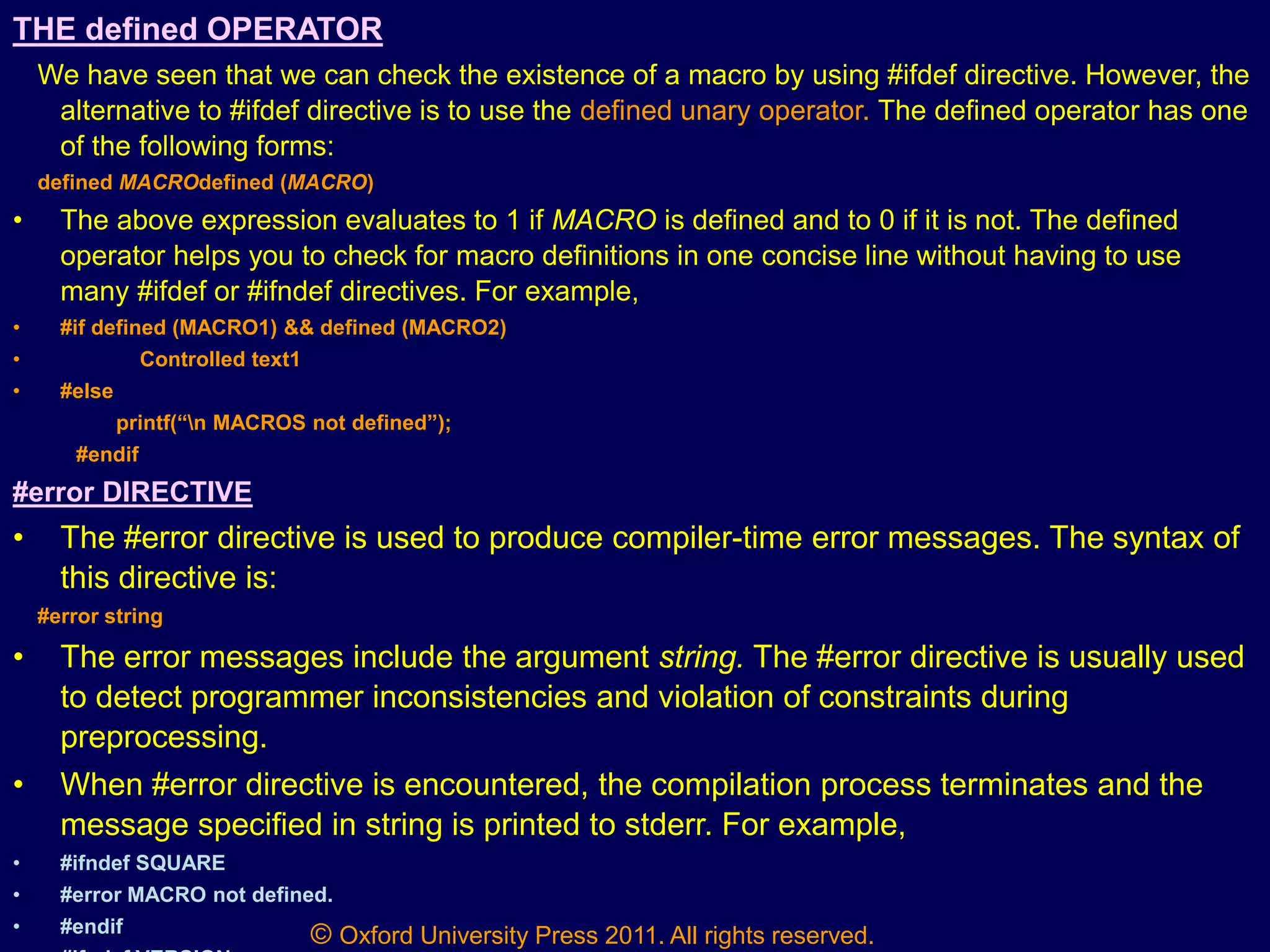 PreProcessorDirective.ppt PreProcessorDirective.ppt