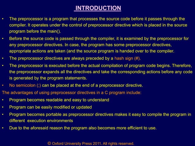 PreProcessorDirective.ppt