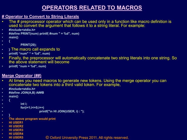 PreProcessorDirective.ppt