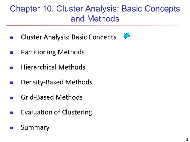 Chapter 10. Cluster Analysis Basic Concepts and Methods.ppt | Databases ...