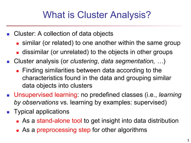 Chapter 10. Cluster Analysis Basic Concepts and Methods.ppt | Databases | Computer Software and ...