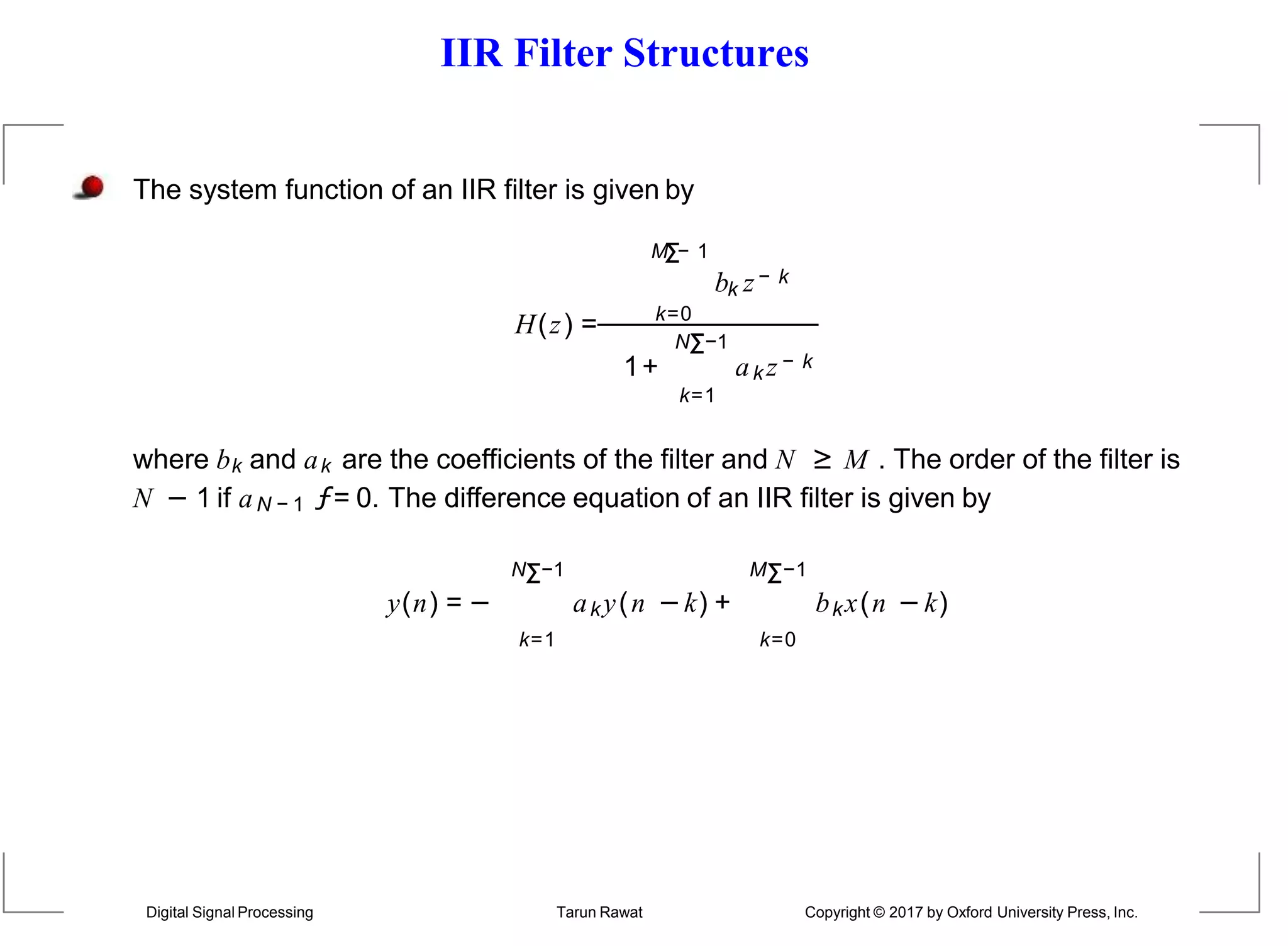 Chapter10. Realization of Digital Filter.pptx