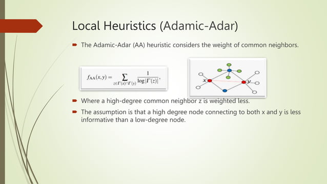 Chapter 10 link prediction | PPTX