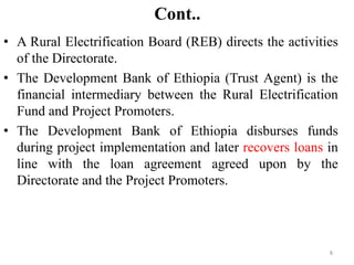 Rural electrification in Ethiopia (chapter 10) | PPTX