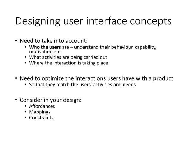 Chapter 10. User interface in Industrial Design | PPT