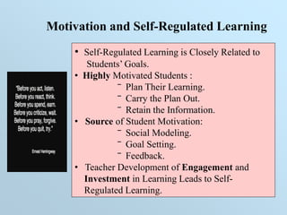 Chapter 10 Motivating Students to Learn. | PPT