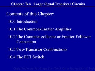 Chapter 10.ppt Large signal transfer circuits | PPT