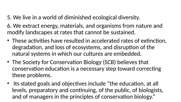 Chapter 10. Conservation_@!&"'4wws Biology.pptxec | PPT
