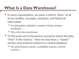 data warehousing architecture presentation | PPT