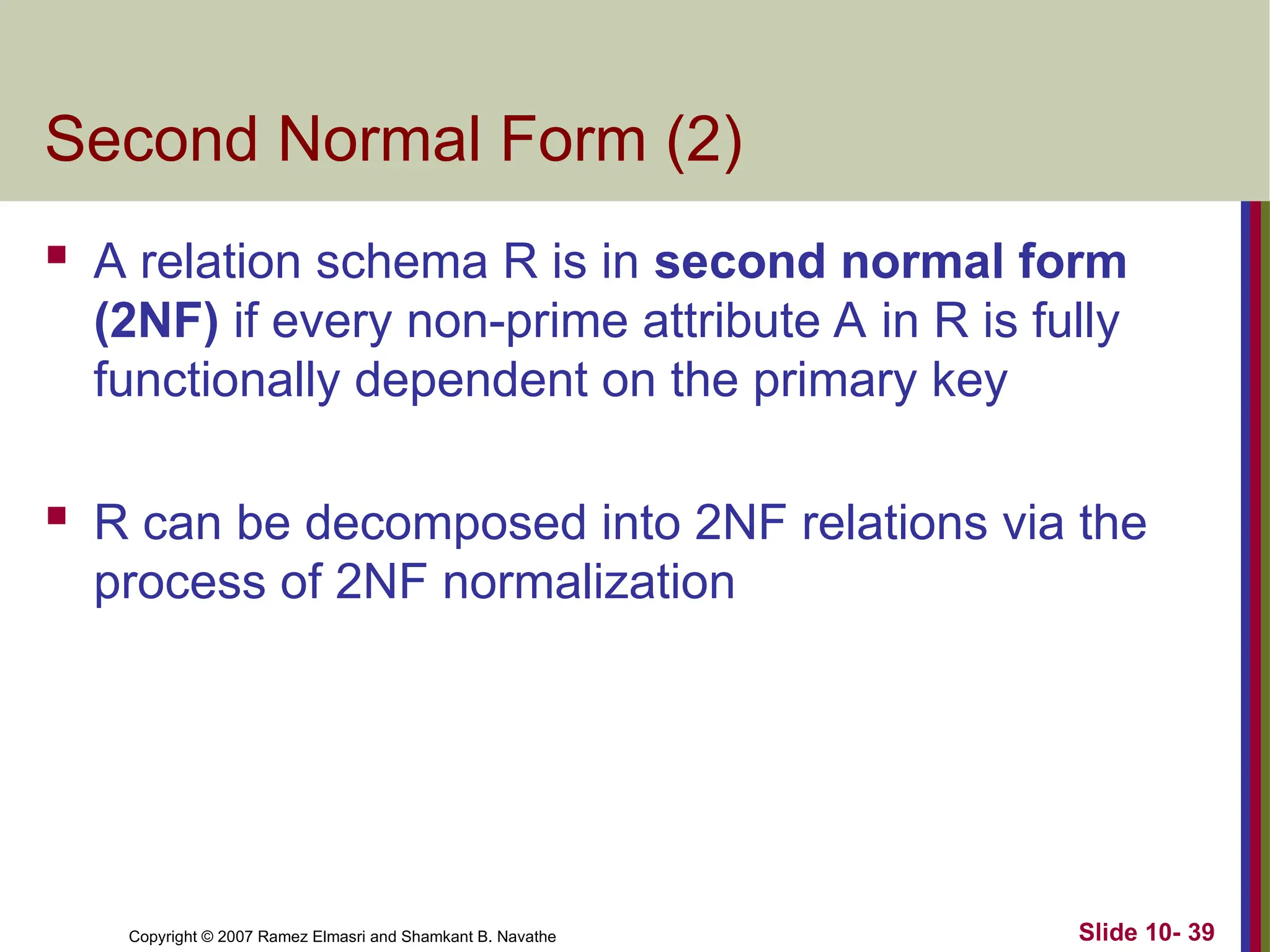 Chapter10in normalization for Data base management system .ppt