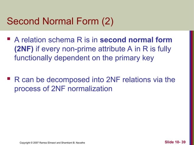Chapter10in normalization for Data base management system .ppt