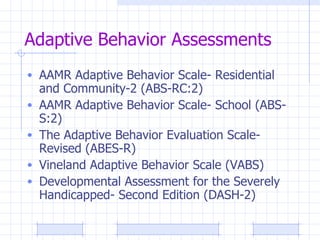 Chapter 10 assessment of behavior | PPT