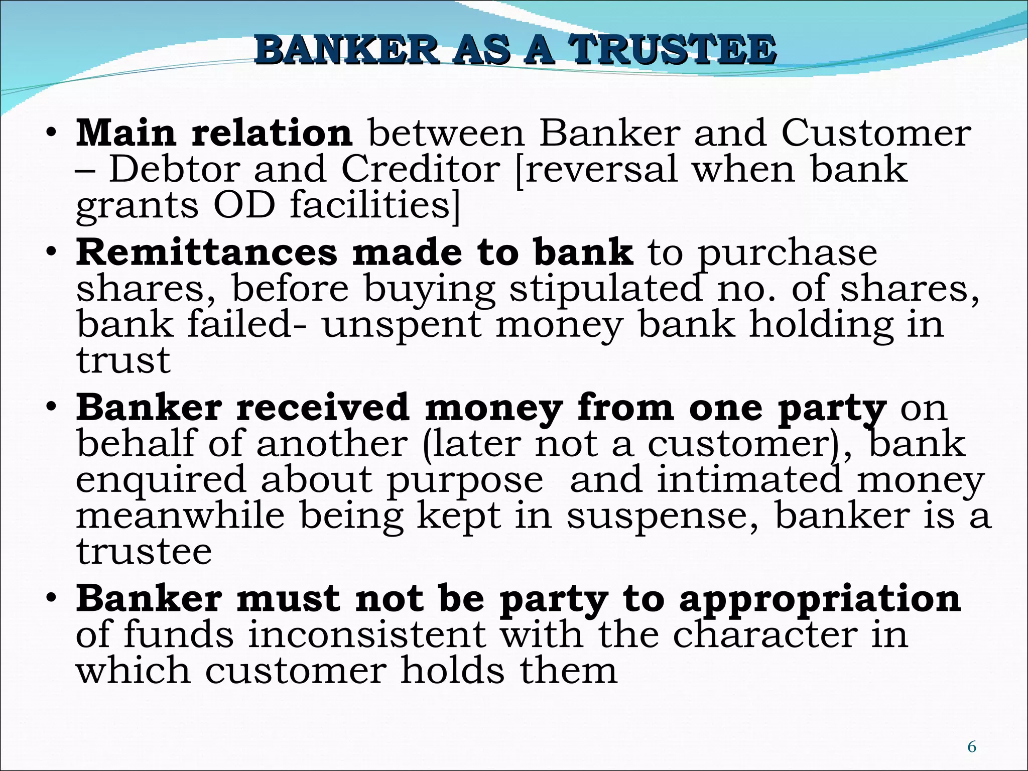 Chapter 10 banker- customer relationship | PPT