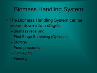 Biomass handling system | PDF