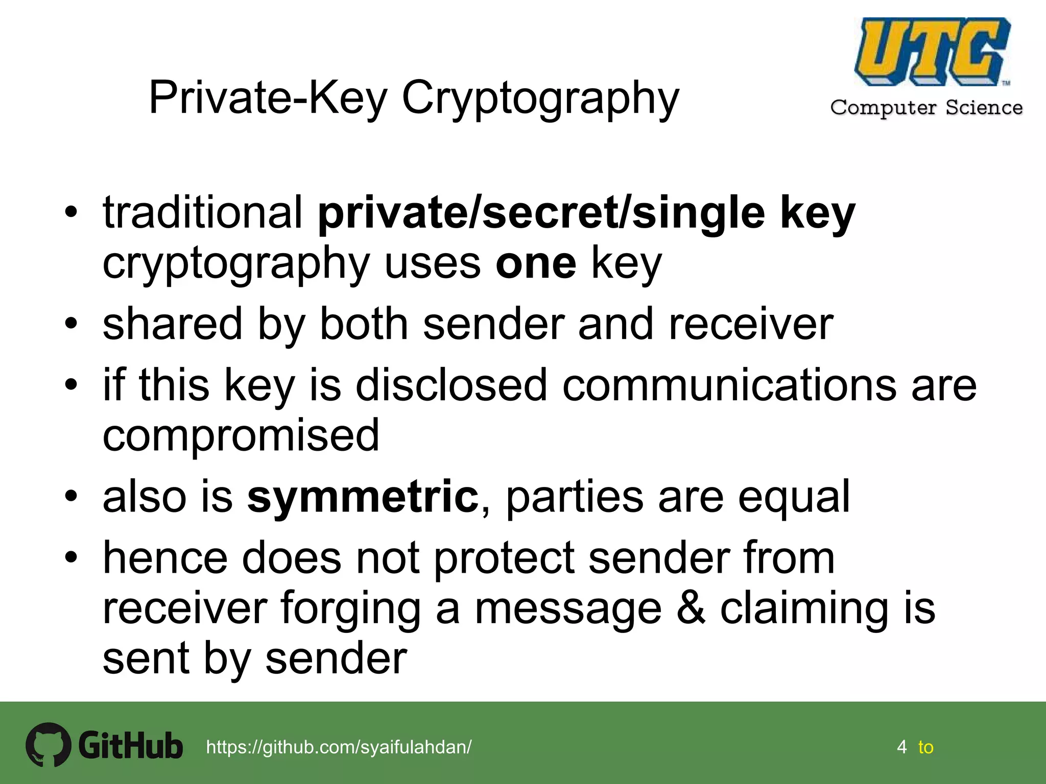 Chapter 10 cryptography-public encryption | PPT