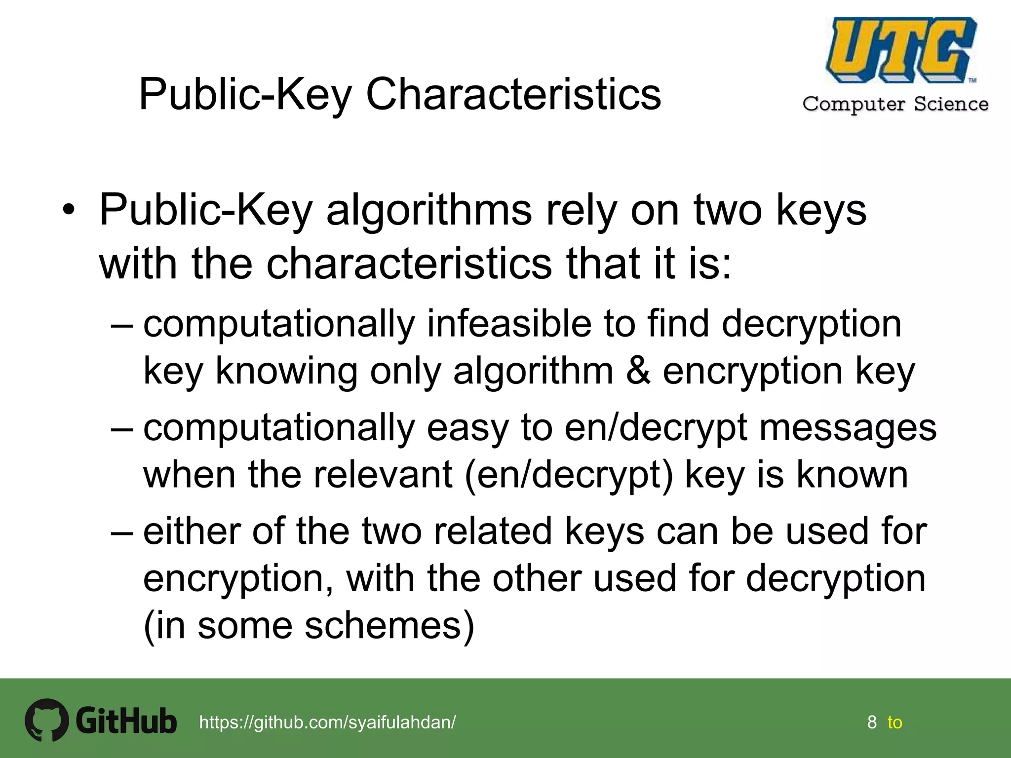 Chapter 10 cryptography-public encryption | PPT