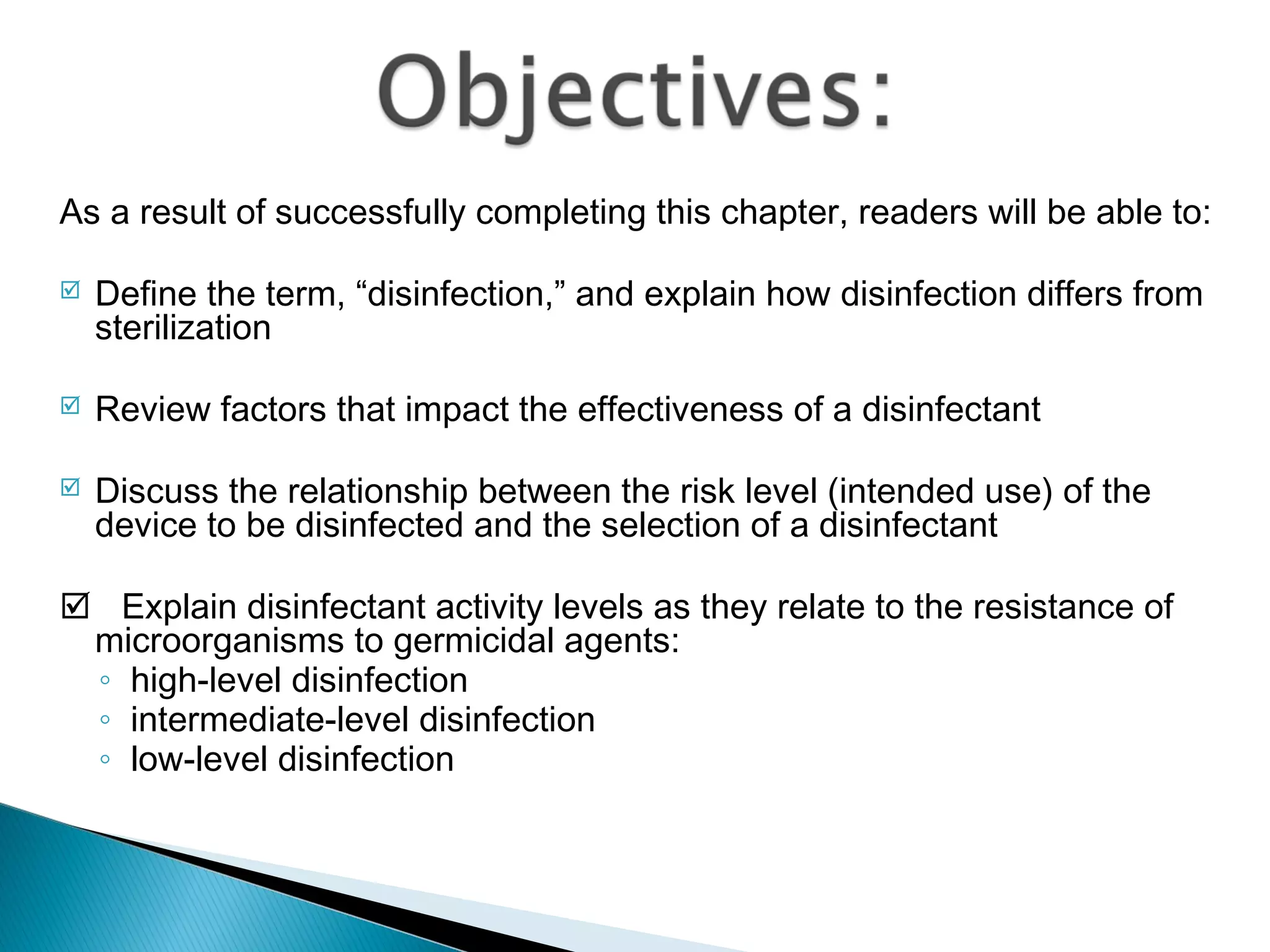 Chapter 10 disinfection | PPT