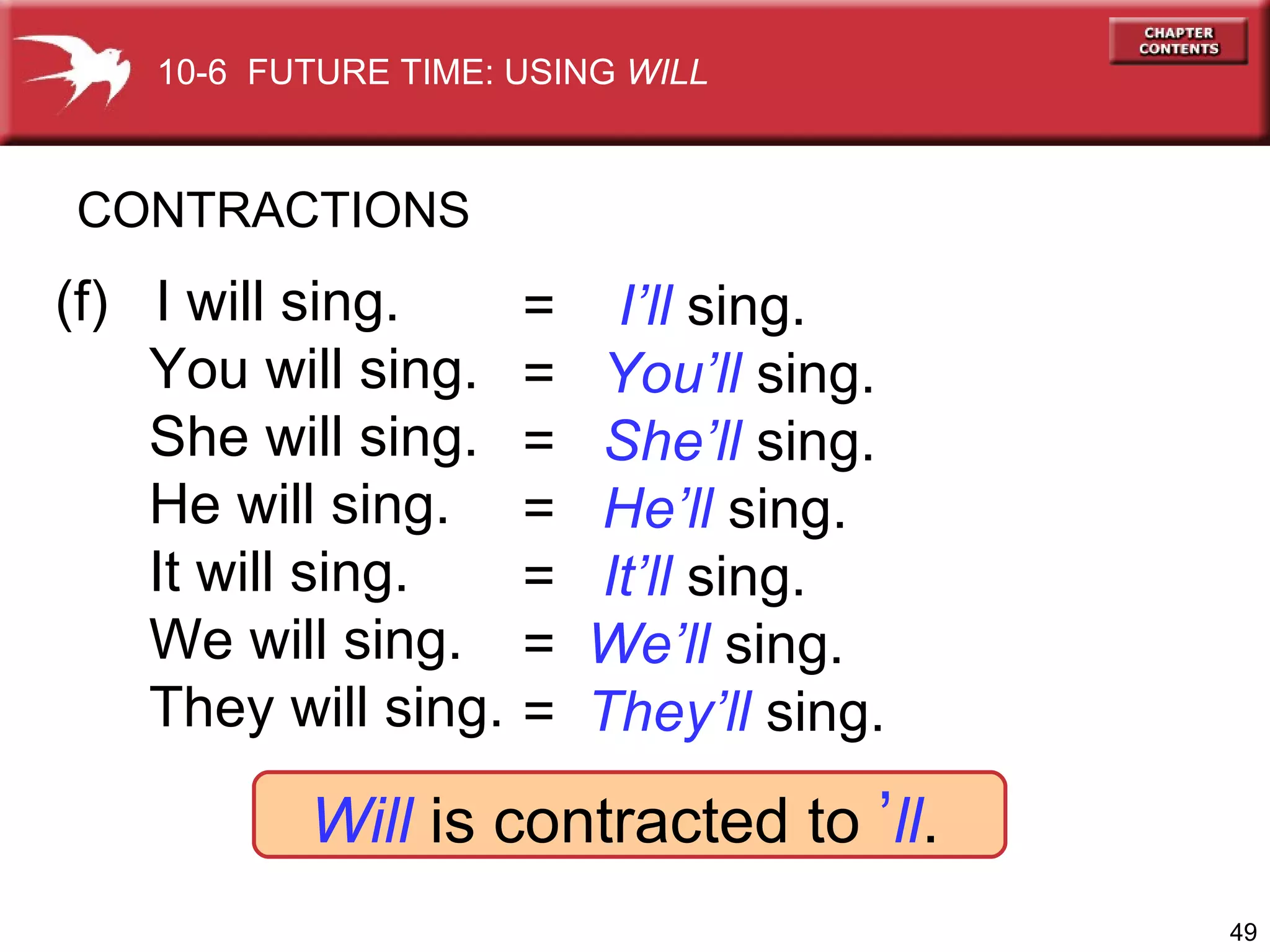 Chapter 10 expressing future time - part 1 | PPT