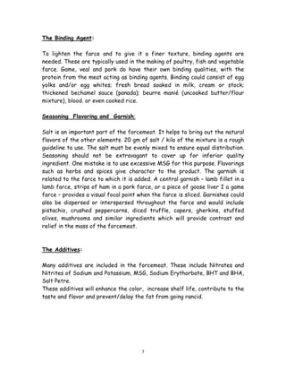 Chapter10 forcemeat | PDF