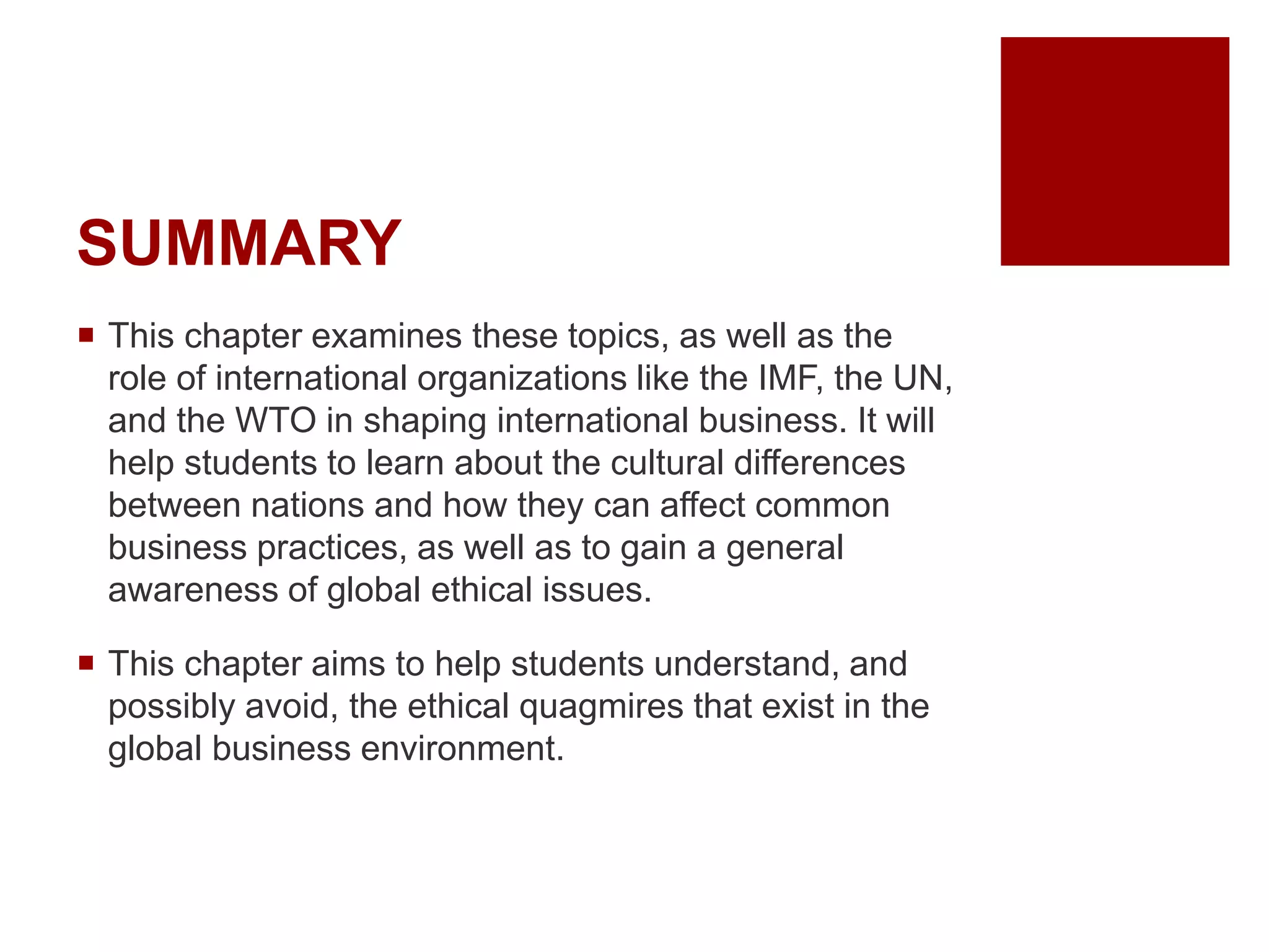 Chapter 10 Globalization of Ethical Decision Making | PPTX