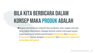 Konsep Produk (Product) | PDF