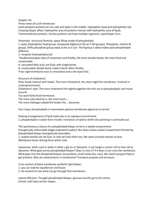 Chapter 10 And 11 Class Notes Doc