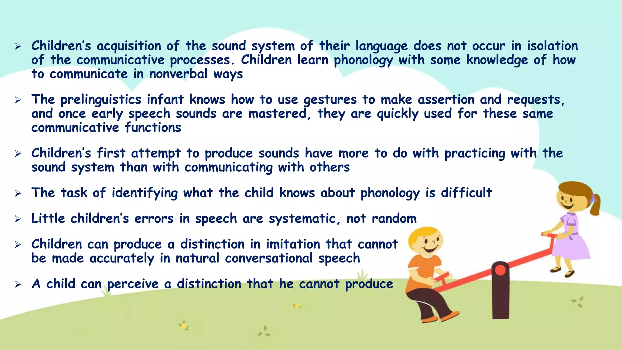 Early Language Acquisition Ppt
