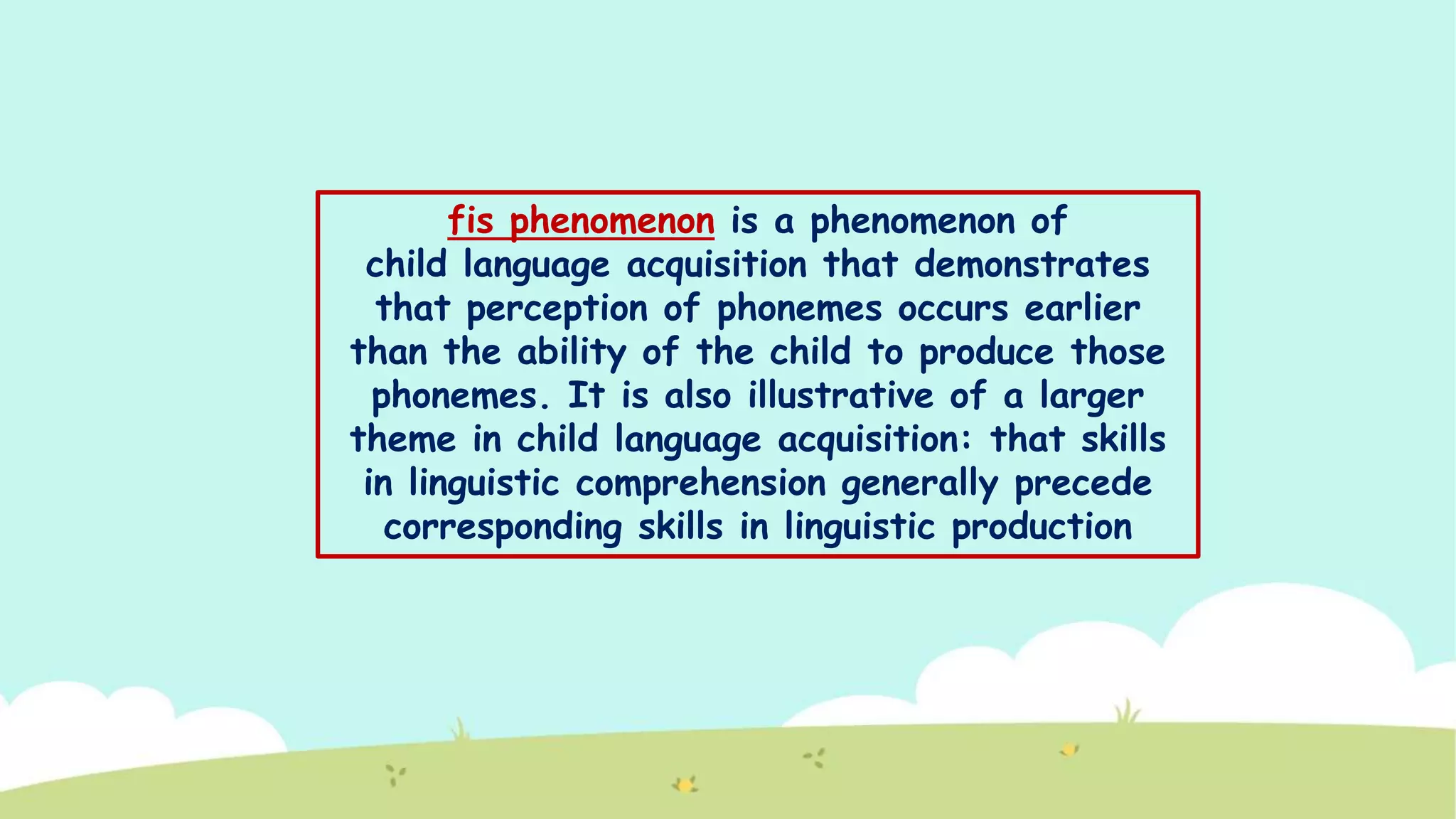 Early Language Acquisition | PPT