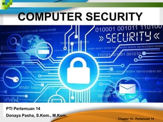 Chapter 10 pertemuan 14- donpas - computer security | PPT