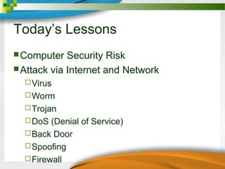 Chapter 10 pertemuan 14- donpas - computer security | PPT