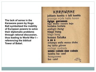 Hugo Ball Reciting The Sound Poem Karawane