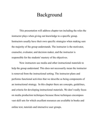 Chapter 10 - Developing Instructional Materials | PDF