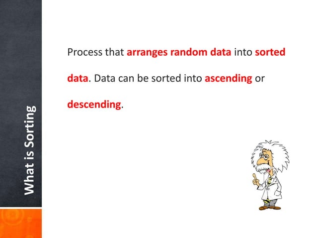 Algorithm and Programming (Sorting) | PPSX | Programming Languages | Computing