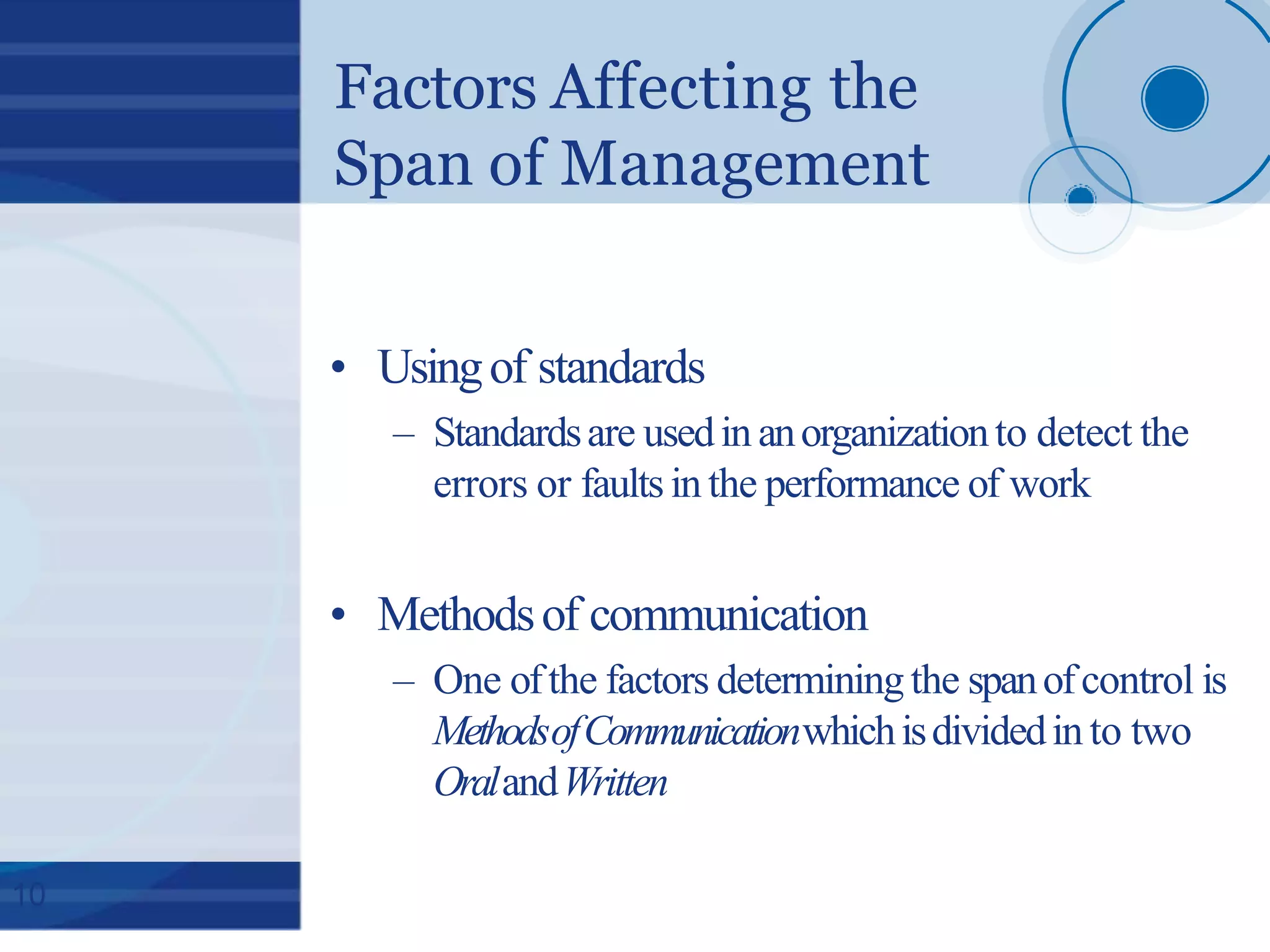 Span of management | PPTX