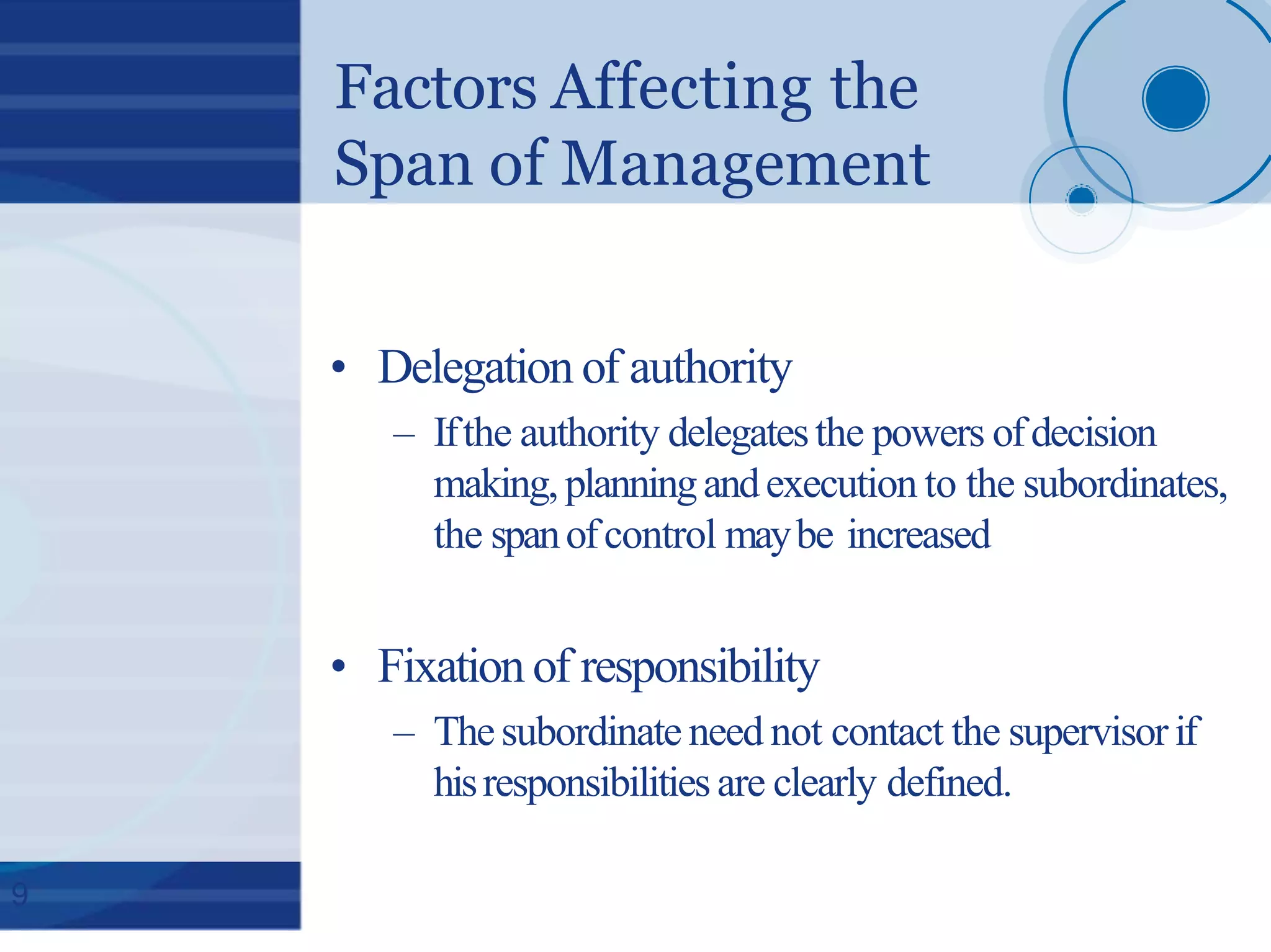 Span of management | PPTX