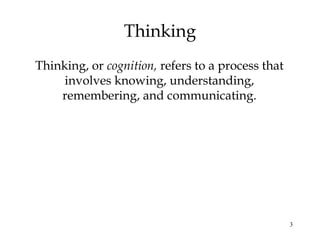 Chapter 10 thinking | PPT