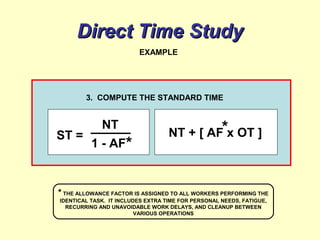 Chapter 10 work measurements and standards | PPT