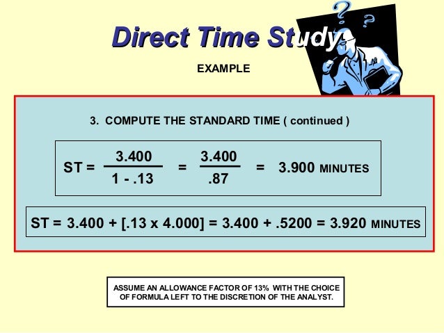 Chapter 10 work measurements and standards