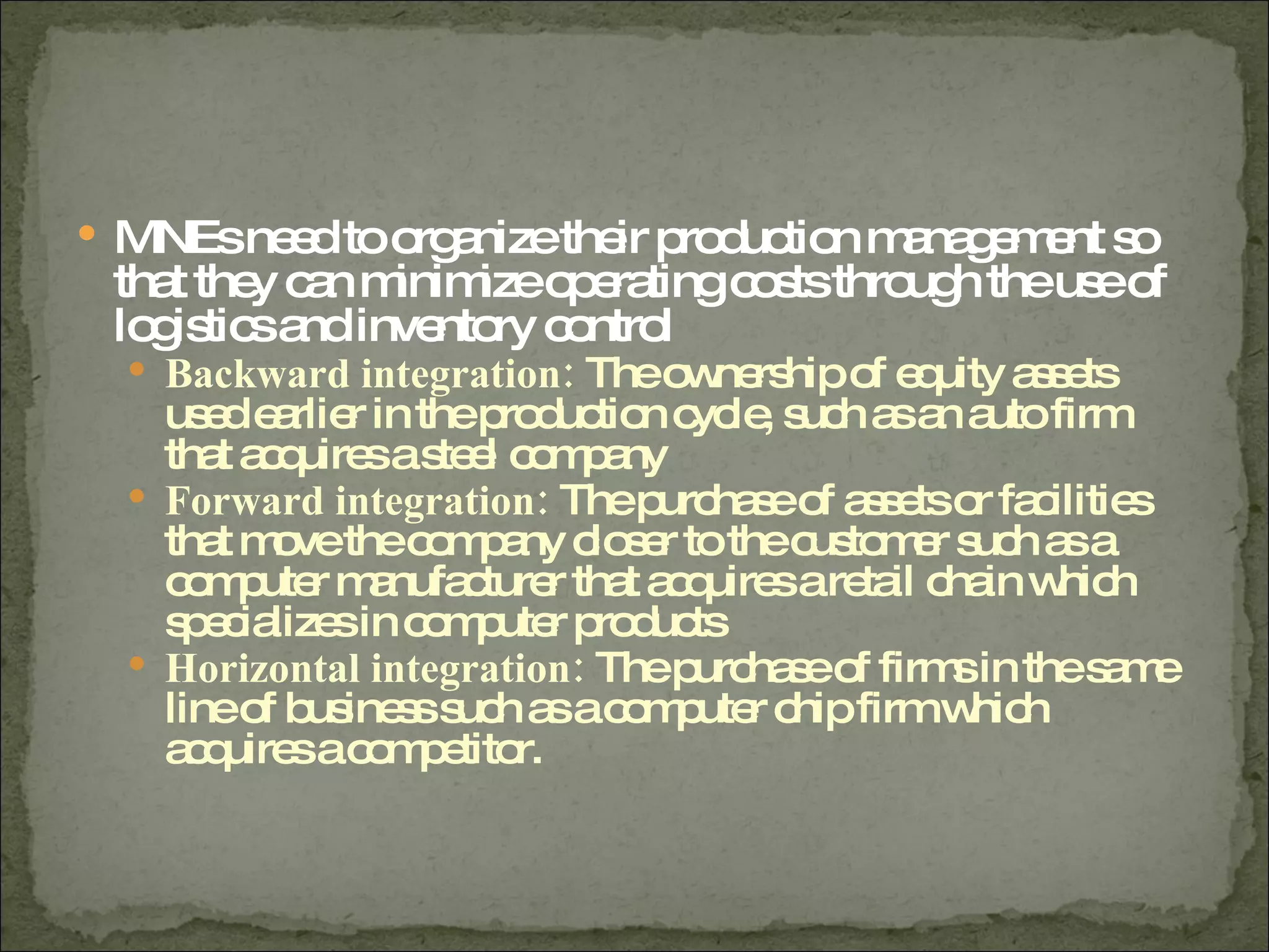 Production strategy | PPT