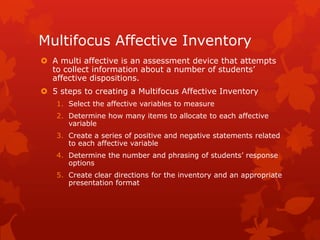 Chapter 10 affective assessment | PPTX