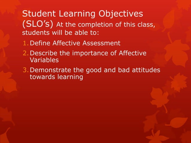 Chapter 10 affective assessment | PPTX