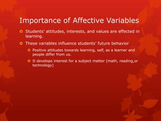 Chapter 10 affective assessment | PPTX