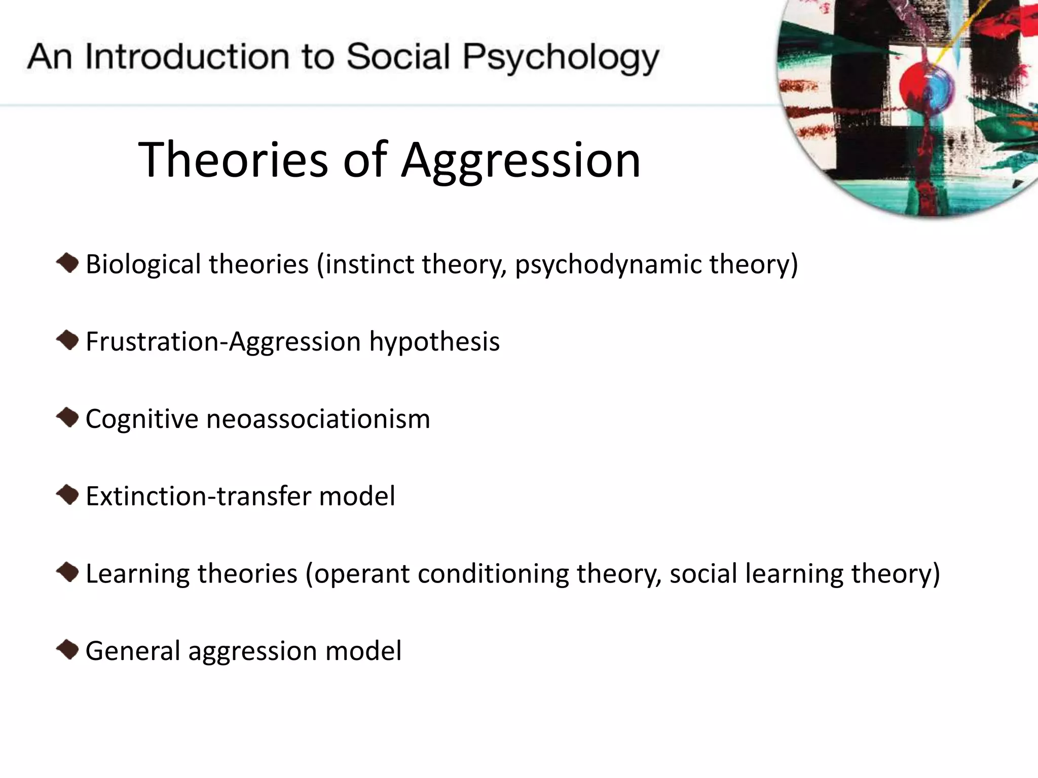 Chapter 10 Aggression | PPTX